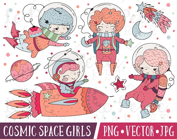 Girl Astronauts Clip Art Space Clipart Space Suit