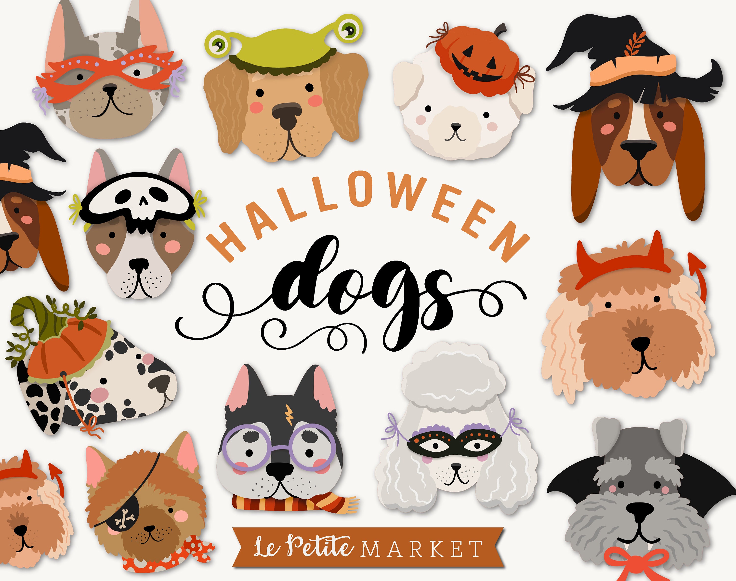 Paintings Of Dogs In Costumes Clipart