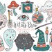 Cute Witch Clipart PNG Illustrations Witch's Brew Clip | Etsy