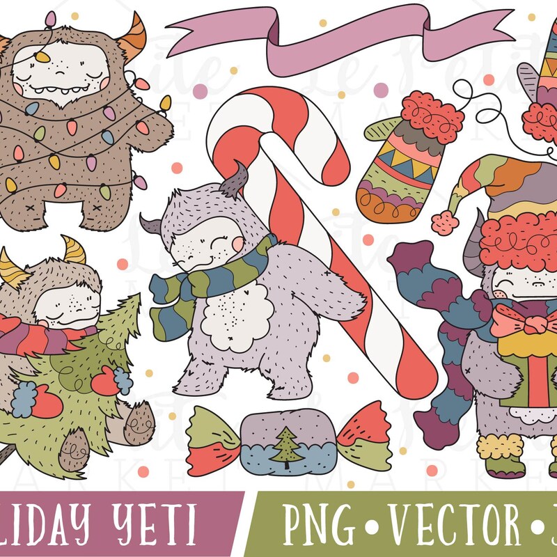 Yeti Clip Art - Etsy