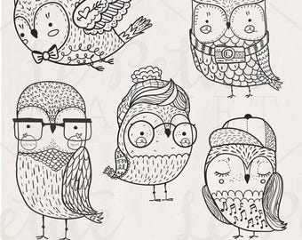 Graduation Owl Digital Stamp for Card Making Paper Crafts - Etsy