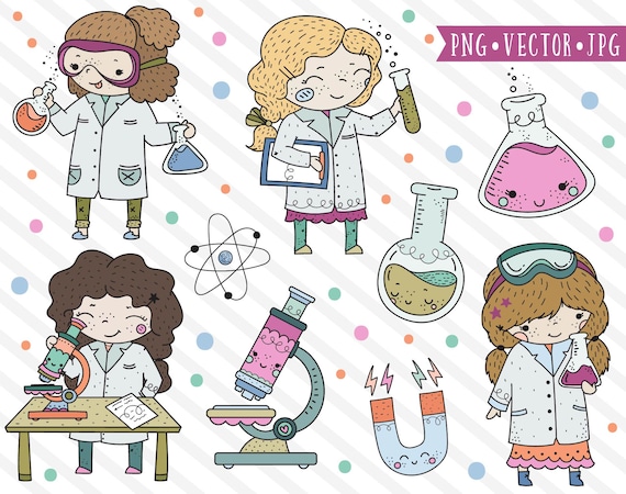 Female Scientist Clipart