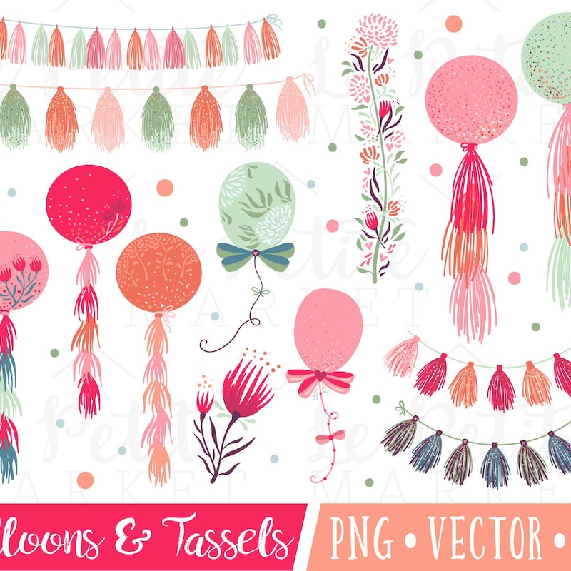 Bunting Clip Art Set - Etsy