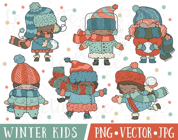 Winter Play Clipart Images Snowball Fight Clip Art - Etsy