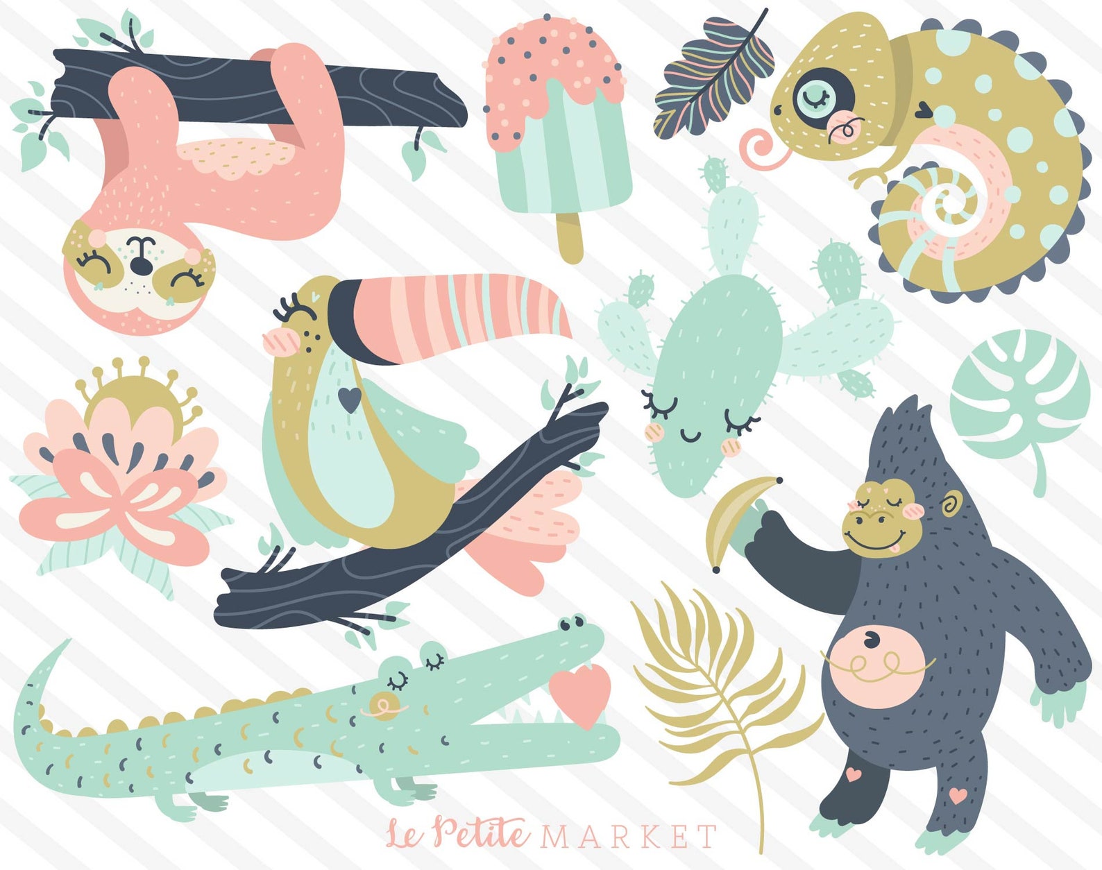 Tropical Clipart Images, Cute Tropical Animals Clip Art Graphics ...