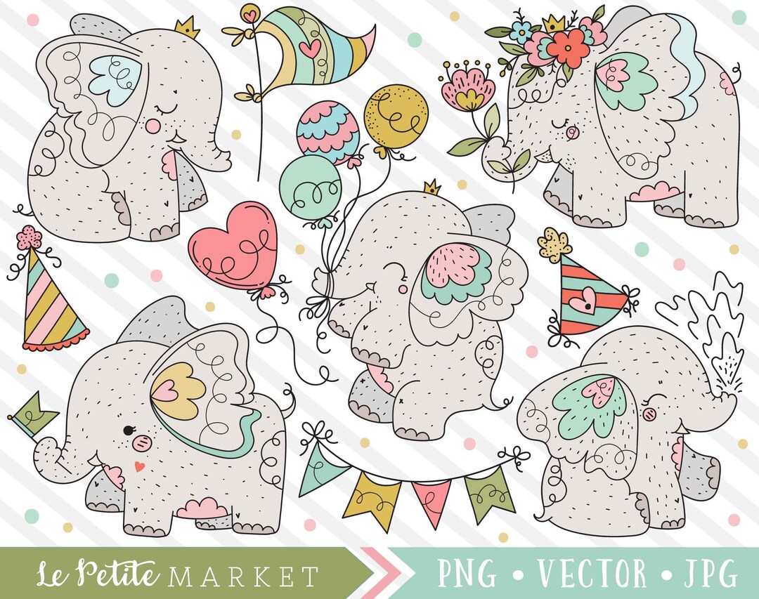 Elephant Clipart Images, Cute Baby Elephant Clip Art, Elephant ...