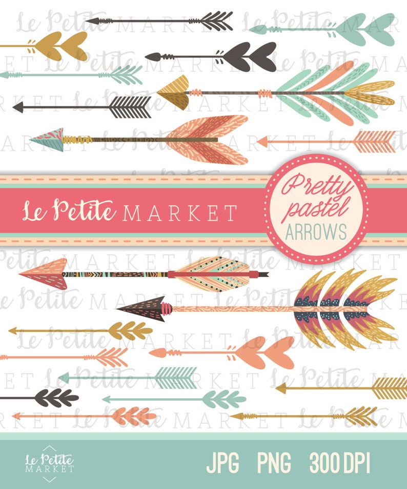 Cute Arrow Clipart Digital Arrow Clipart Decorative Arrows | Etsy