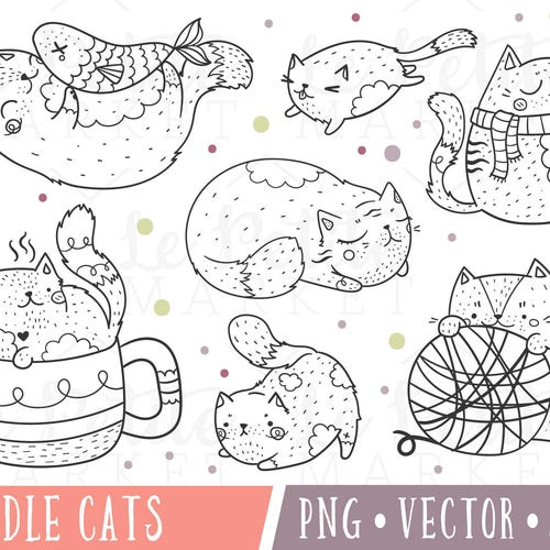 Cute Hand Drawn Owl Clip Art Digital Owl Clipart Doodle - Etsy