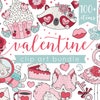Valentine Clipart Bundle, Valentine Digital Stamps, Cute Valentine ...
