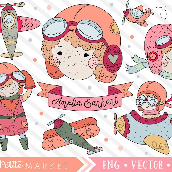 Amelia Earhart - Etsy