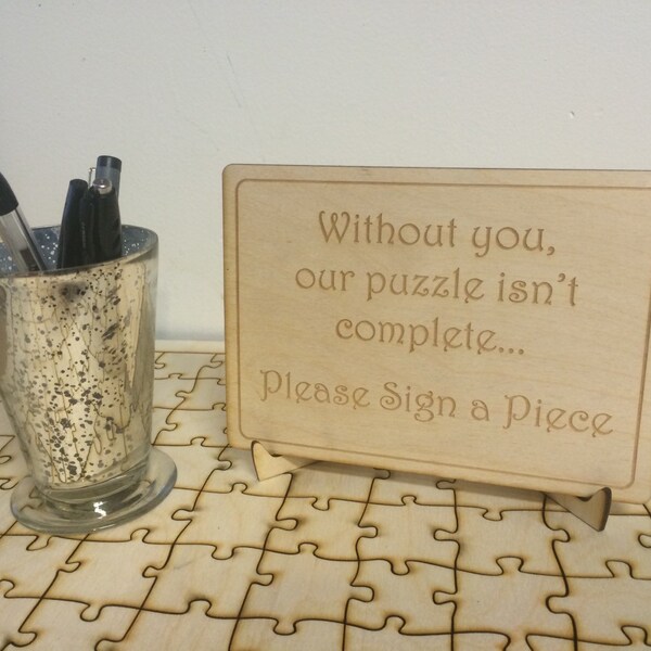 Please Sign a Puzzle - Etsy