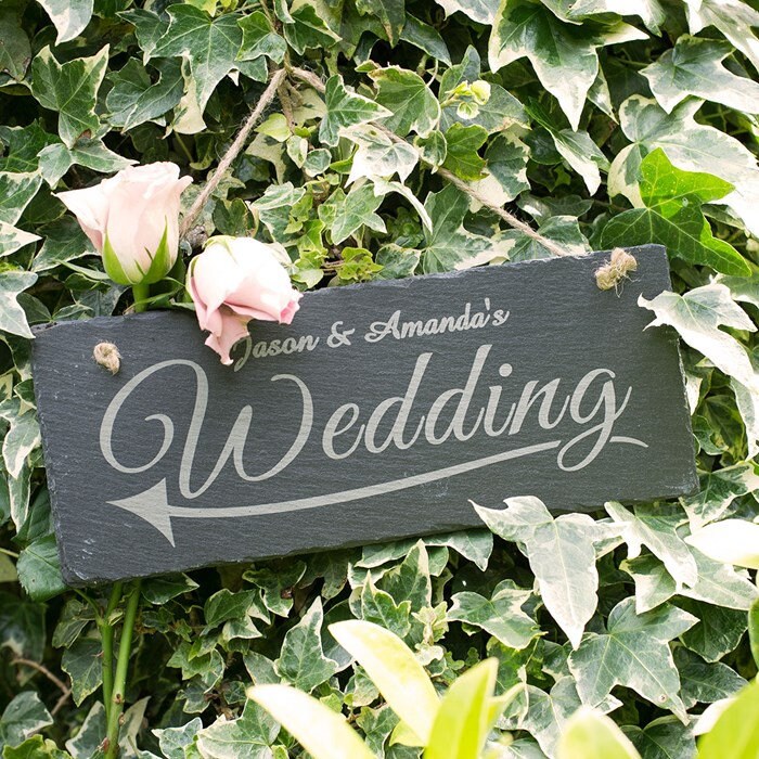 Slate Wall Plaque Wedding Sign DIY Natural Chalkboard - Etsy