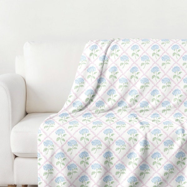 Pink and Blue Throw Blankets - Etsy