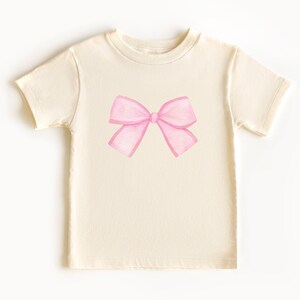 Bow Tshirt Toddler Preppy Toddler Clothes Pink Bow Tshirt for Girl T ...