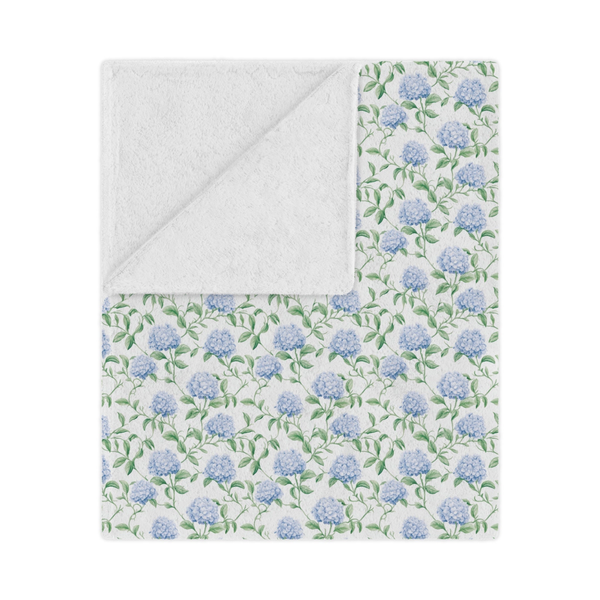 Hydrangea Blanket for Spring Home Decor Floral Bedding for Springtime ...