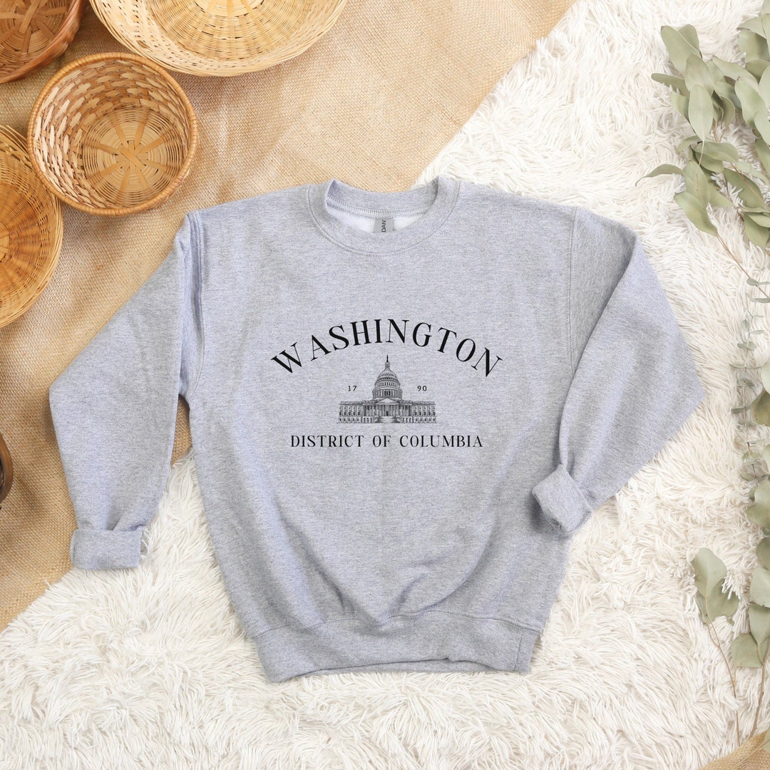 Youth Washington DC Sweatshirt Youth DC Crewneck Washington DC Sweater ...
