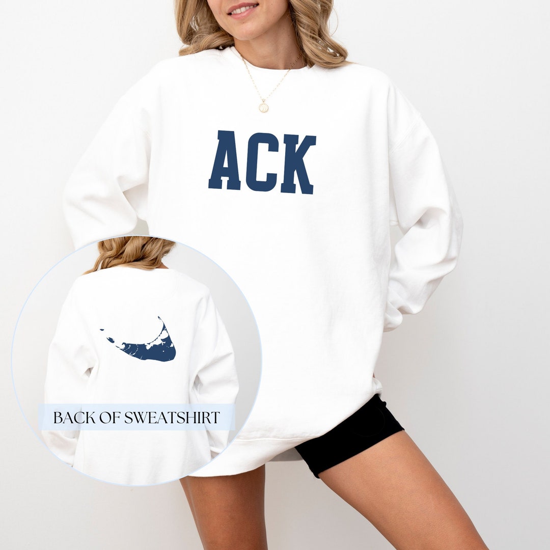 Nantucket Sweatshirt ACK Crewneck Nantucket Bachelorette Gift Coastal ...