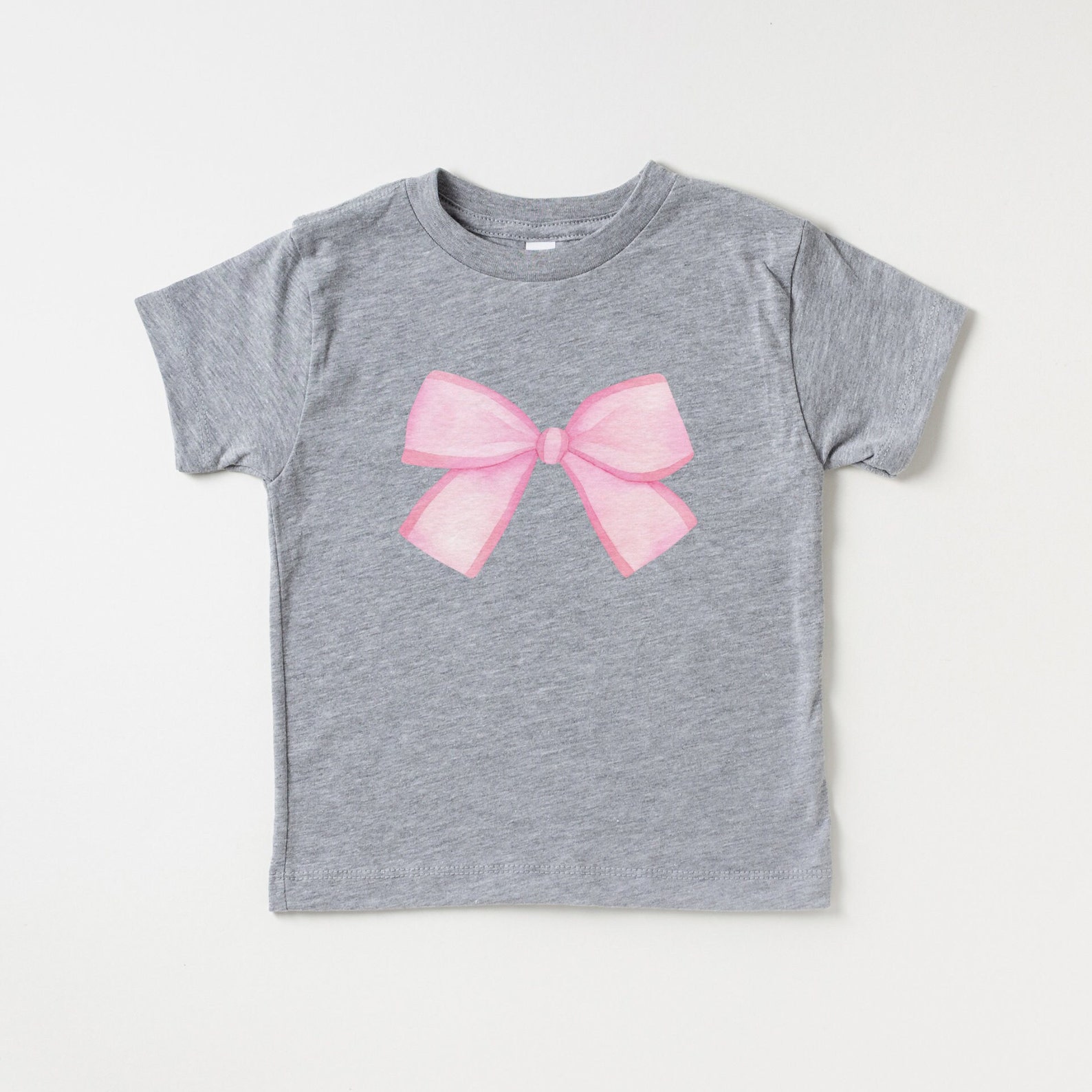 Bow Tshirt Toddler Preppy Toddler Clothes Pink Bow Tshirt for Girl T ...