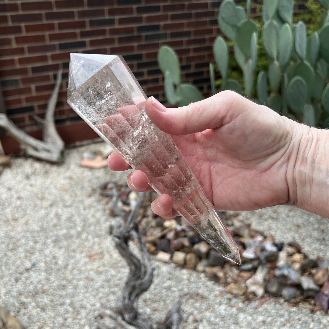 DT 12-sided 'vogel Cut' Devic Temple, Natural Clear and Light Smoky ...