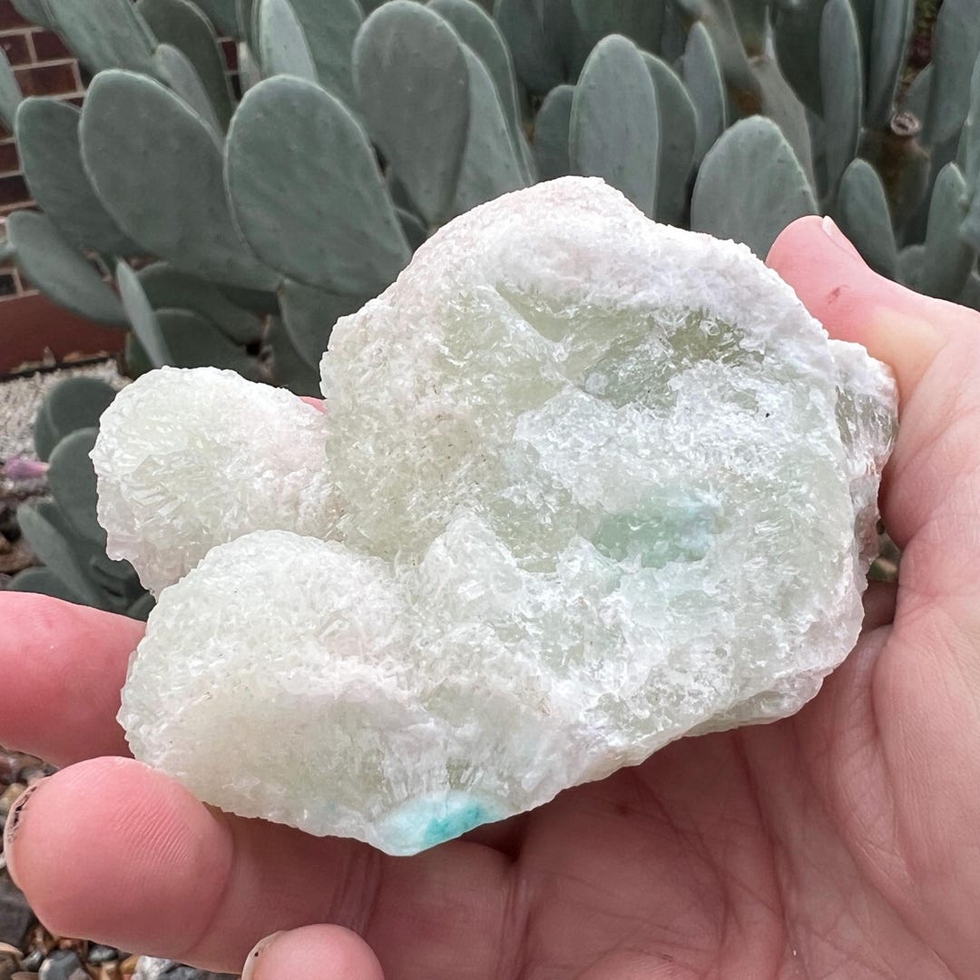 Natural Botryoidal Blue Green Aragonite Aka Cave Calcite Cluster - Rock ...