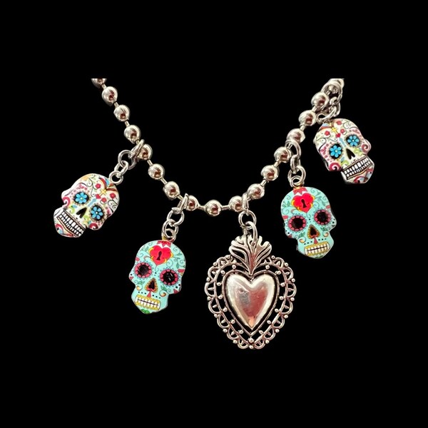 Sugar Skull Bracelet - Etsy