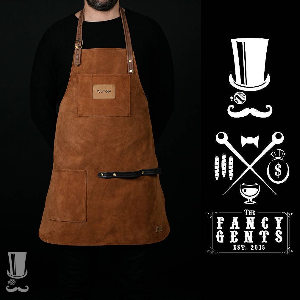Sicily Suede Leather Apron - Etsy