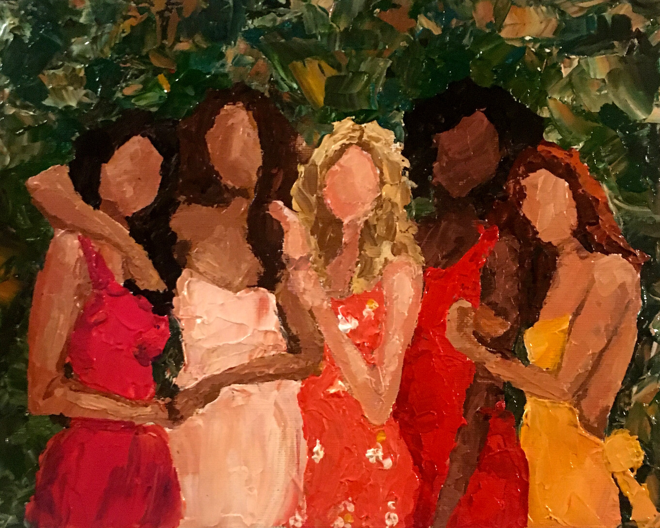 Sisterhood Archival Print Original Artwork Abstract Colorful | Etsy