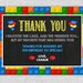 Bricks Thank You Card - Custom Bricks Thank You Card - Primary Colors ...