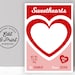 EDITABLE Sweethearts Cookie Card - 3.5"x5" Valentine Cookie Card ...