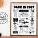 Back in 1967 - Newspaper Sign - Events - Birthday Newspaper Poster ...