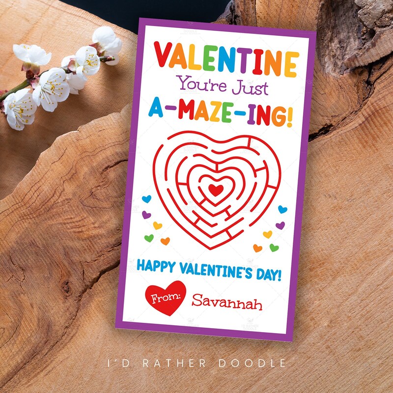 Maze Valentine - Etsy