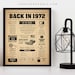 Back in 1972 - Newspaper Sign - Events - Birthday Sepia Newspaper ...