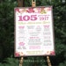 105th Birthday Sign Custom Back in 1917 105 Years Ago in 1917 Printable ...