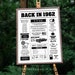 Back in 1962 - Newspaper Sign - Events - Birthday Newspaper Poster ...
