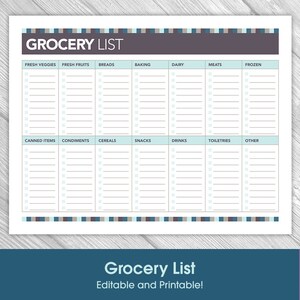 Printable Editable Kitchen Organization Kit - 6 Pages - Pantry, Fridge ...