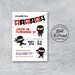 Editable Ninjas Birthday Party Invitation - Three Ninjas Birthday ...