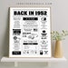 Back in 1952 - Newspaper Sign - Events - Birthday Newspaper Poster ...