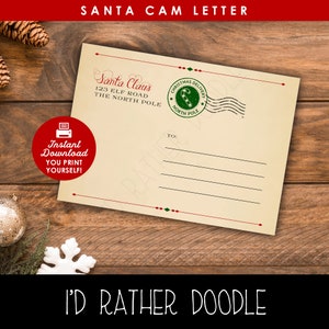 Santa Cam Formal Letter - Printable Formal Letter From Santa - 4"x6 ...