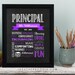 Editable Principal Chalkboard Sign Digital Printable Principal ...