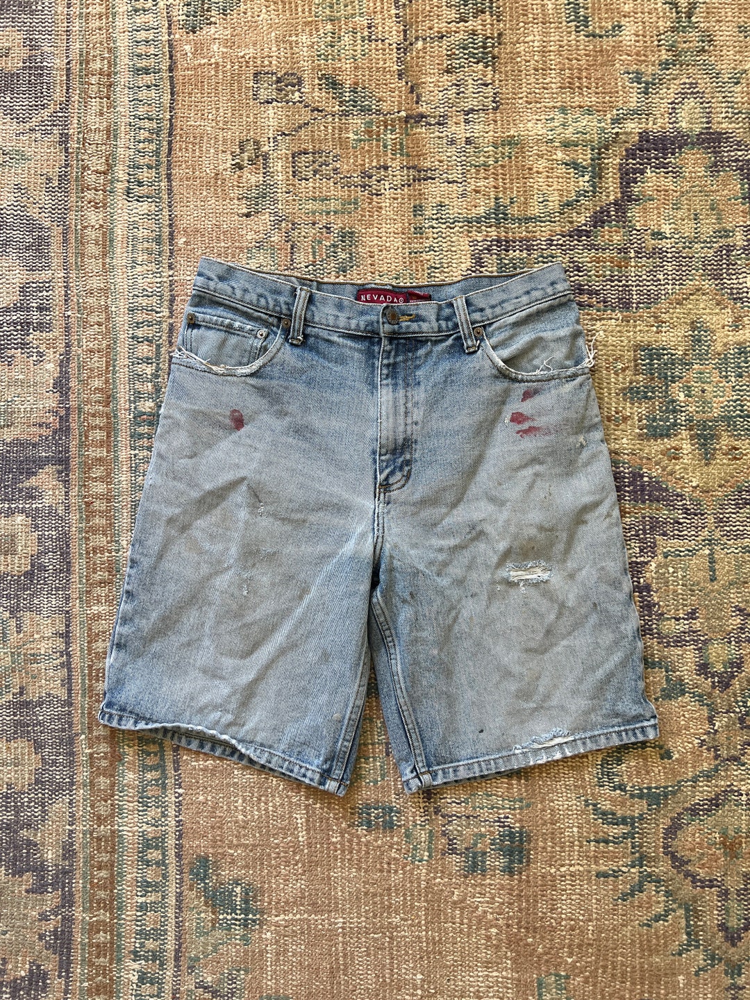 90s Nevada Distressed Jorts - Etsy