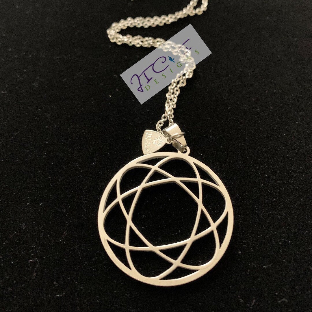 Round Stainless Steel Atom Necklace, Science Necklace-scientist ...