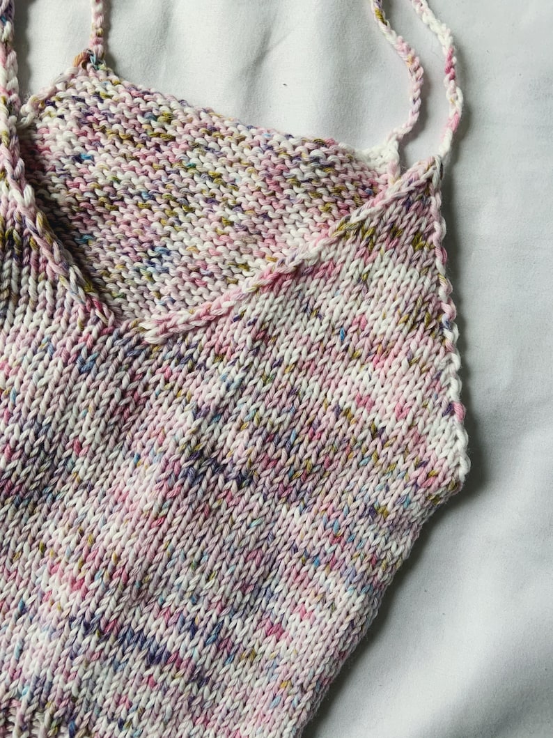 Knitting Pattern Basic Bralette Knit Crop Top Knit Top - Etsy