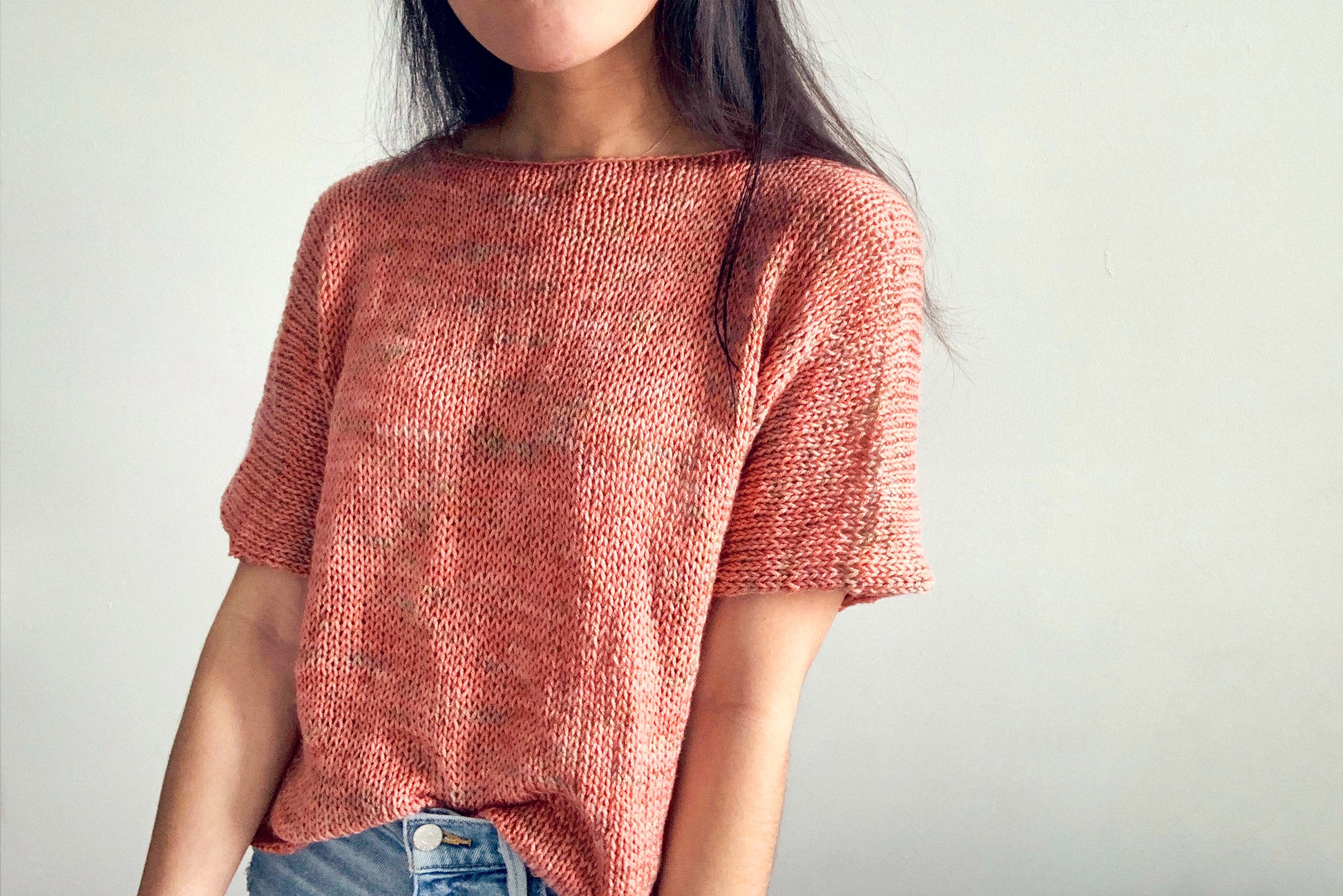 Knitting Pattern Slouchy T-shirt Oversized Crop Top Knit - Etsy Australia