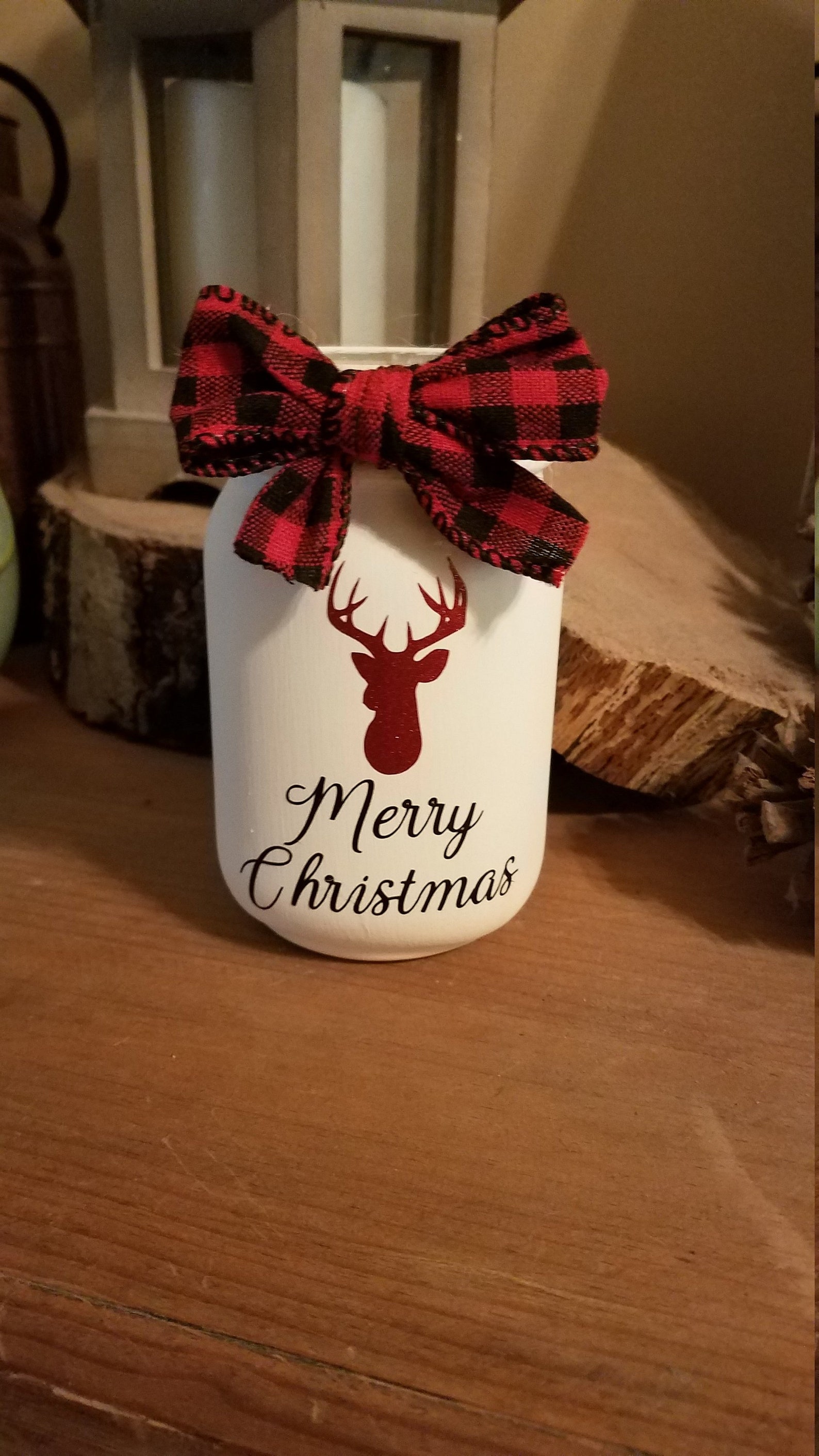 Christmas Pint Mason Jar | Etsy
