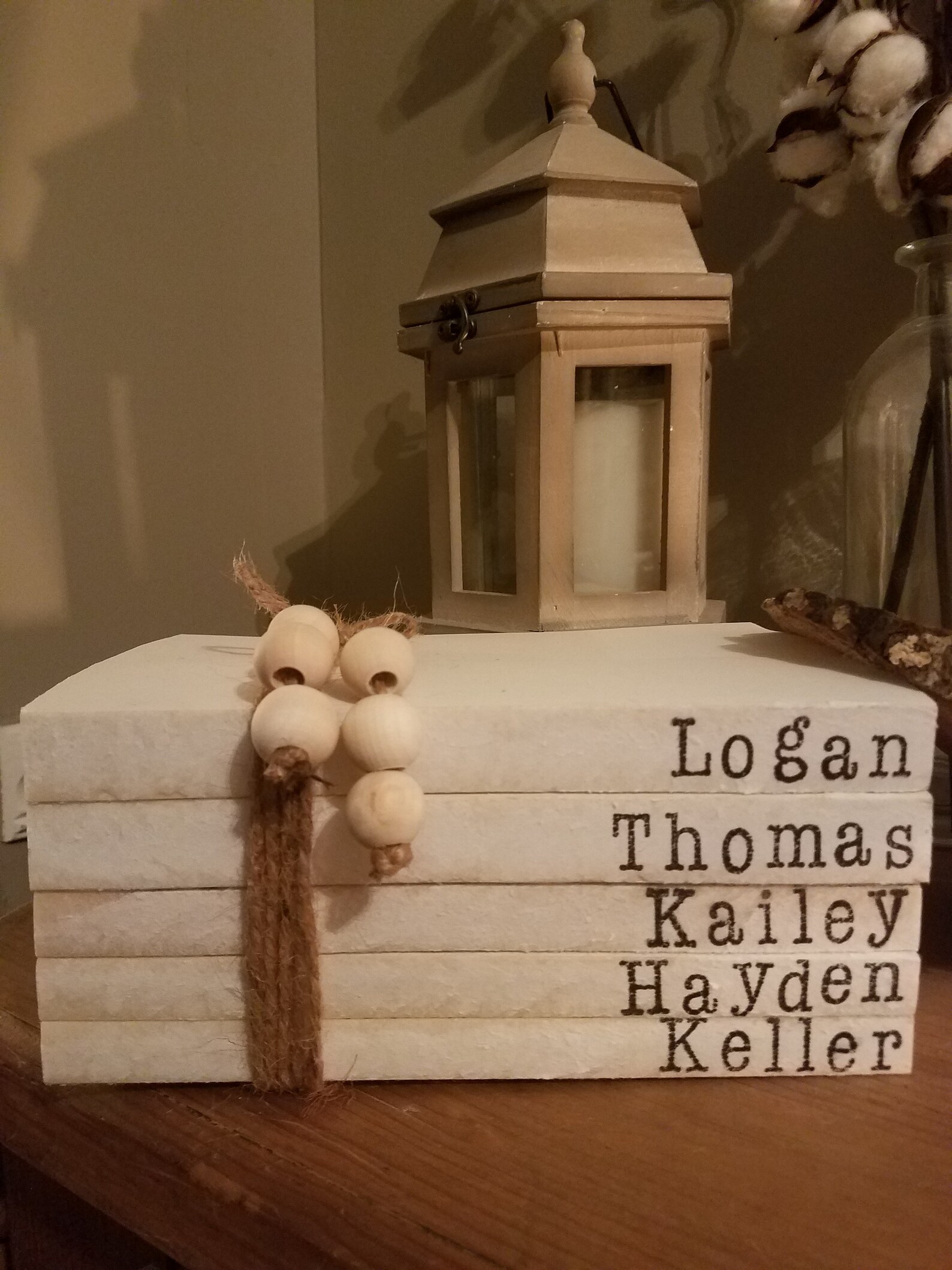 Stamped Books Personalized Books Farmhouse Books - Etsy