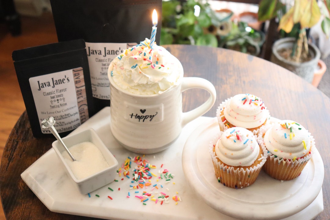Birthday Cake Flavored Coffee Fresh Roasted Coffee Beans Java Jane's - Etsy