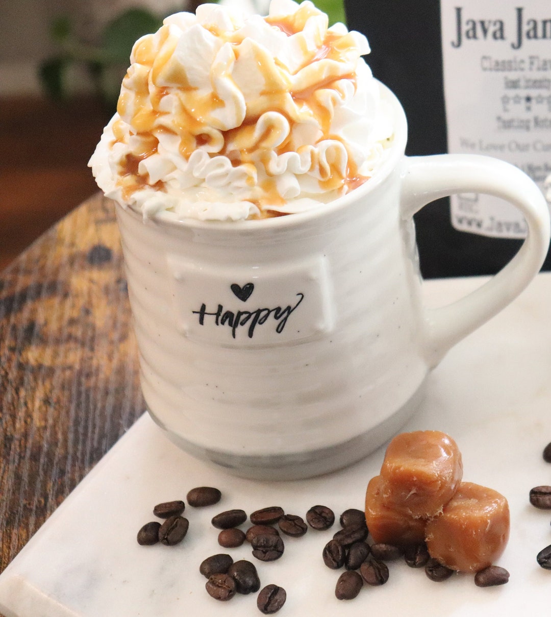 Salted Caramel Flavored Coffee Fresh Roasted Coffee Beans Java Jane's ...