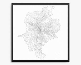 Meteor Crater Poster Meteor Crater Arizona Meteor Crater Map | Etsy