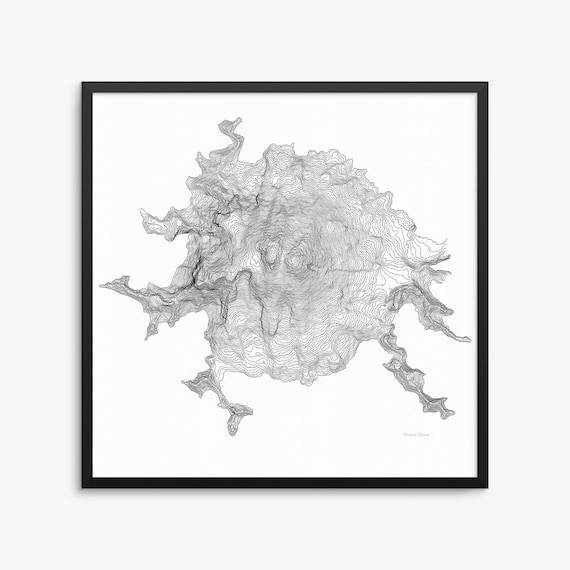 Mount Elbrus Poster Mount Elbrus Russia Mount Elbrus Map | Etsy