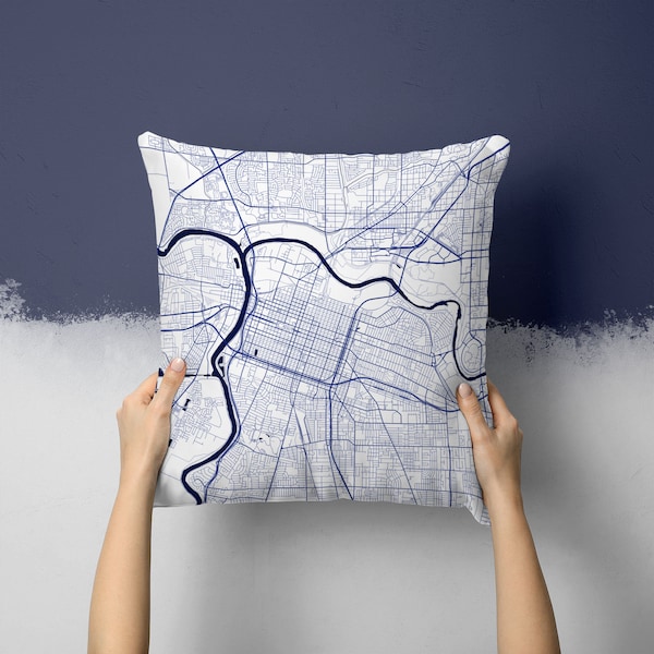 Map Throw Pillow - Etsy
